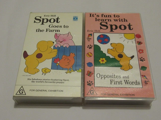 2 X SPOT VHS Tapes - Tested - Goes to the Farm & Opposites and First ...