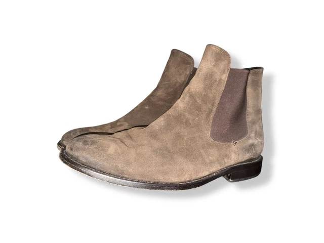 THURSDAY BOOT COMPANY Rough Cut Suede Chelsea Slip On Boots Brown, Men ...