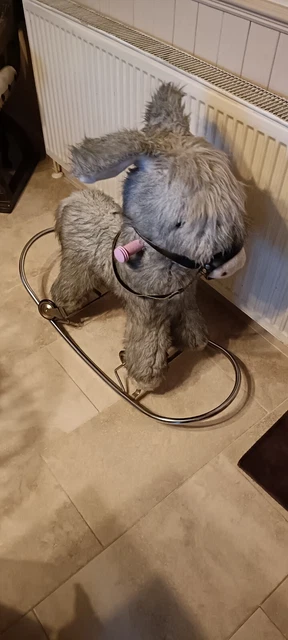 VINTAGE 1970S ROCKING donkey Ride On With Optional wheels - Made In ...
