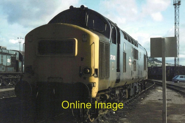 RAILWAY PHOTO 6X4 Class 37 37240 stabled at Llandore c1978 £2.00 ...