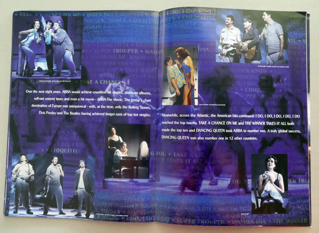 MAMMA MIA 2001 2002 Australian Tour Souvenir Concert Program ABBA ...
