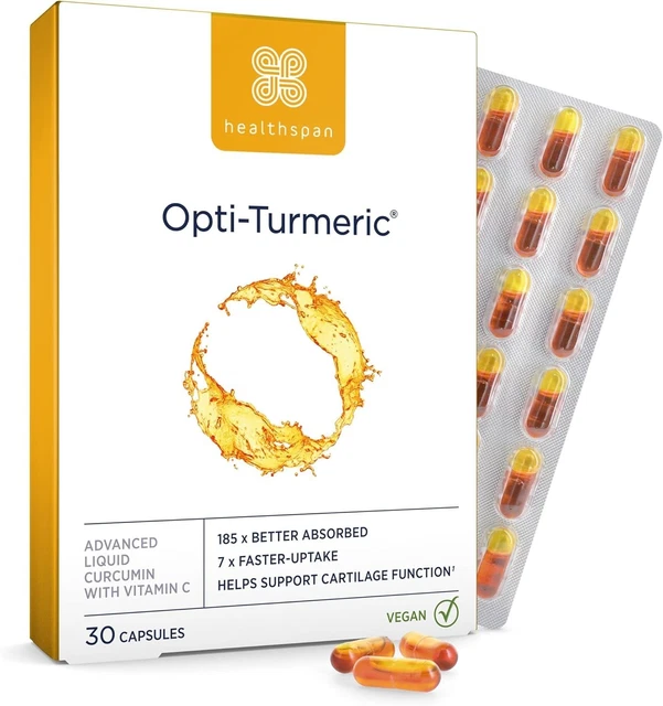 HEALTHSPAN OPTI-TURMERIC | High Strength 500mg Liquid Curcumin ...