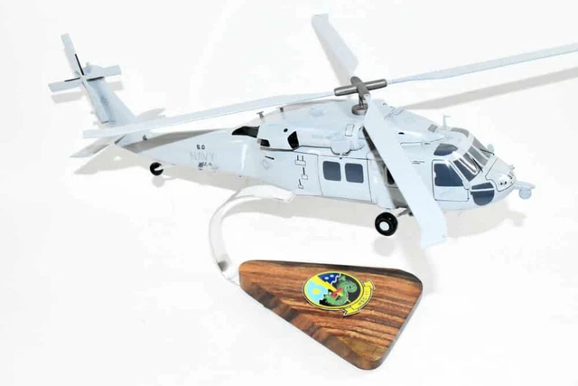 SIKORSKY MH-60S SEAHAWK® (Knighthawk) HSC-11 Dragonslayers, 16"Mahogany ...