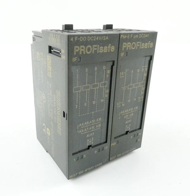 2X SIEMENS SIMATIC S7 6ES7 138-4FB03-0AB0 PROFIsafe DIGITAL OUTPUT ...