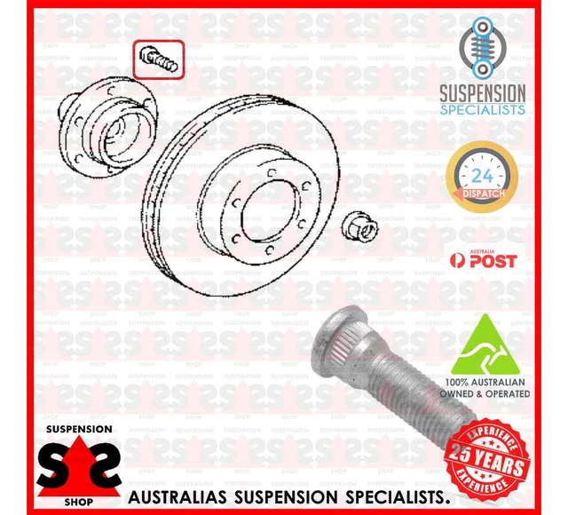 WHEEL STUD SUIT TOYOTA Chaser 2.5 (JZX100_, JZX100) CHASER (_X10_) EUR ...