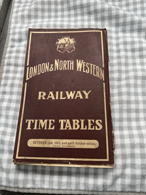 1922 LNWR ORIGINAL Railway Timetable & Maps London North Western £31.92 ...