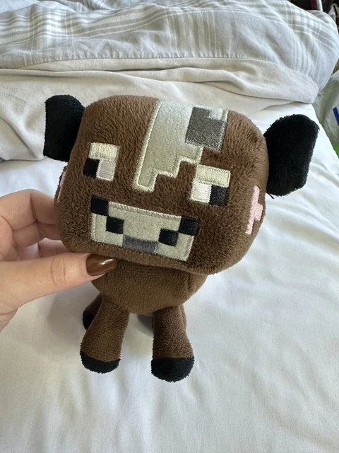 MINECRAFT SOFT TOY Plush Mojang Brown Mooshroom Baby Cow Stuffed Animal ...