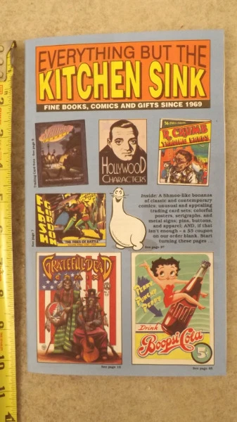 VTG 1992 KITCHEN Sink Press Catalog Comix,Posters,Adult Cards/Comics ...