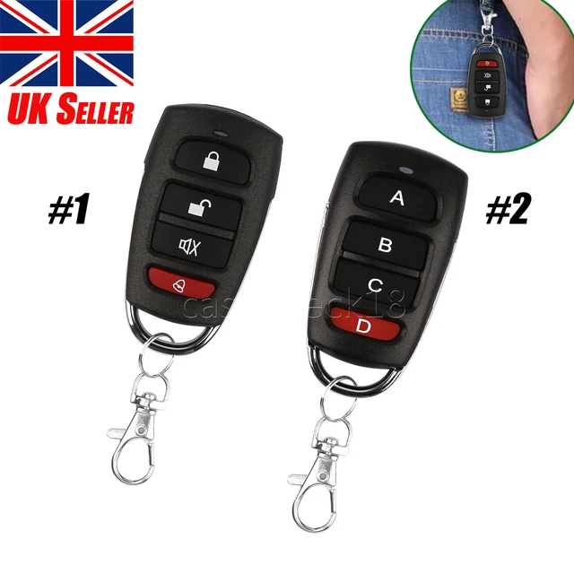 2/1X ELECTRIC CLONING Universal Gate Garage Door Remote Fob 433mhz Key ...