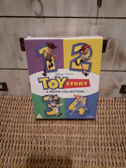 DISNEY PIXAR TOY Story 1-4 Movie Collection Blu Ray Plus Bonus Disc Box ...