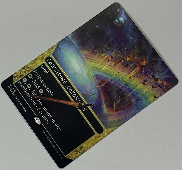 MTG EDGE OF Eternities: Stellar Sights Cascading Cataracts Land RARE ...
