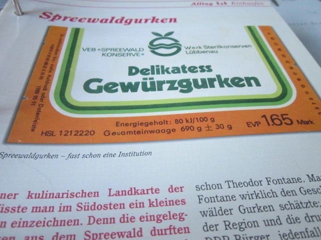 DAS WAR DIE DDR Alltag Einkaufen Spreewaldgurken EUR 3,93 - PicClick DE
