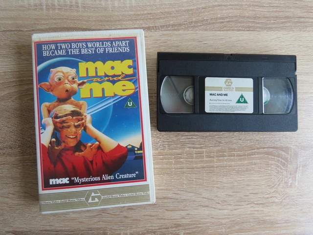 MAC AND ME VHS Ex-Rental Guild Logo Big Box Video, Cult Alien Sci-Fi ...