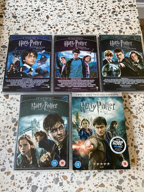 HARRY POTTER DVD Box Set 1-8 Complete 8 Film Collection Boxset - Region ...