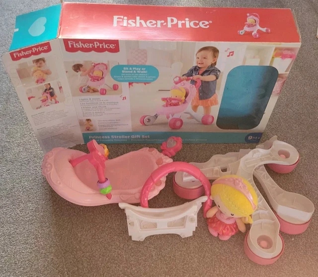 FISHER-PRICE PRINCESS MUSICAL Stroller and Doll Playset £10.00 ...