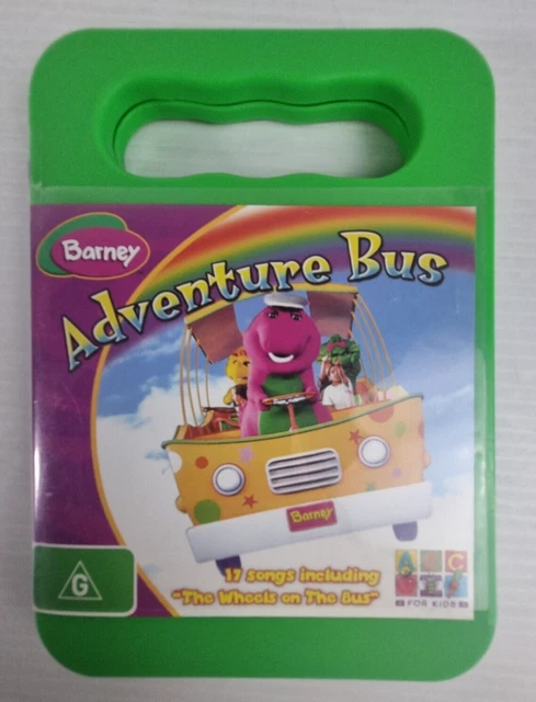 BARNEY ADVENTURE BUS DVD PAL Region 4 Kids Singing Purple Dinosaur TV ...