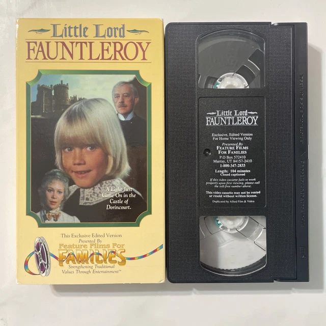 LITTLE LORD FAUNTLEROY (VHS) Alec Guinness, Ricky Schroder ~ BUY 2 GET ...