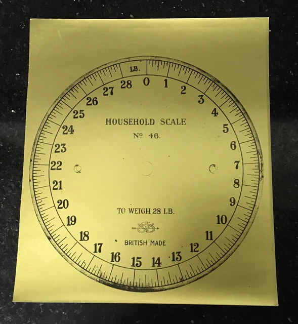 VINTAGE REPLACEMENT SCALE Face For Weighing Scales £3.00 - PicClick UK