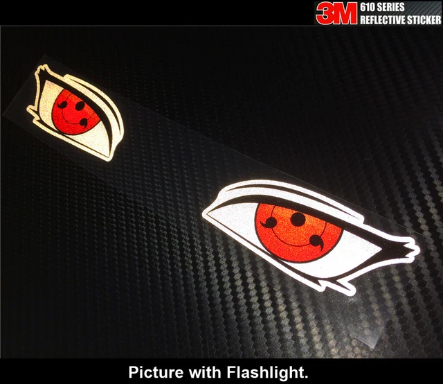 REFLECTIVE ITACHI UCHIHA Sasuke Sharingan NARUTO Anime JDM Car Sticker ...