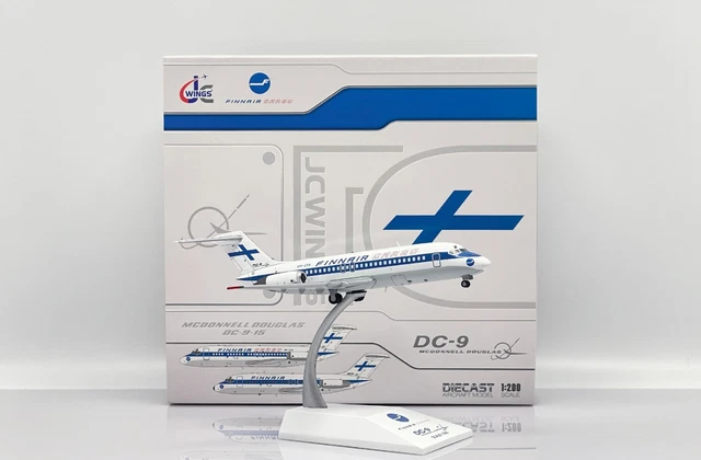 JC WINGS 1:200 Finnair Cargo McDonnell Douglas DC-9-15MC OH-LYH Diecast ...