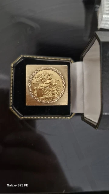 SOVEREIGN RING 19.57G Heavy Mount, 22ct Coin/9ct Mount £1,230.68 ...