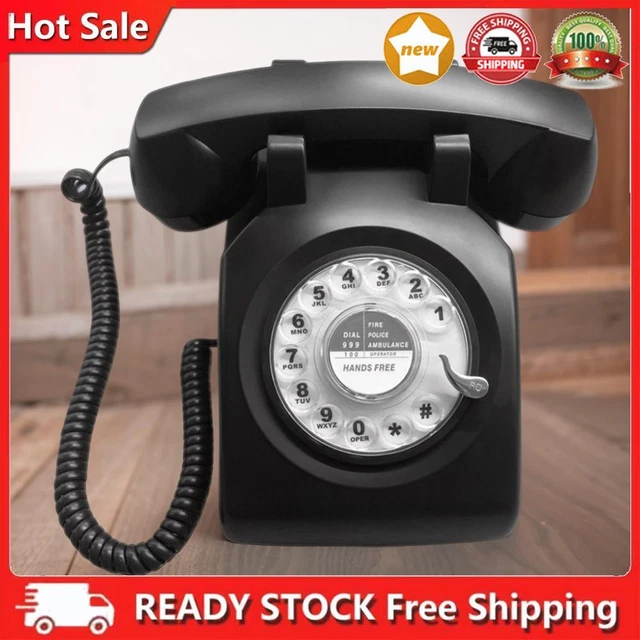 ROTARY DIAL PHONES 1960s Wired Landline Phones Redial Button for Hotel ...