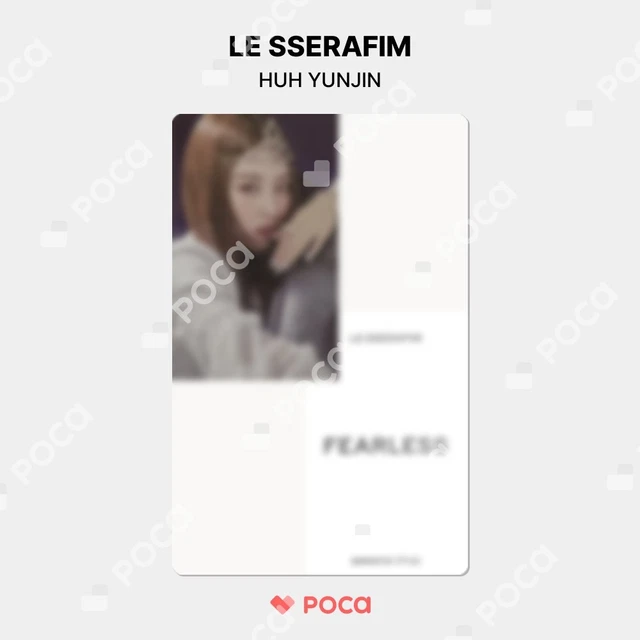 [LE SSERAFIM HUH YUNJIN] FEARLESS (version japonaise.) Carte photo... EUR 5,52 - PicClick FR
