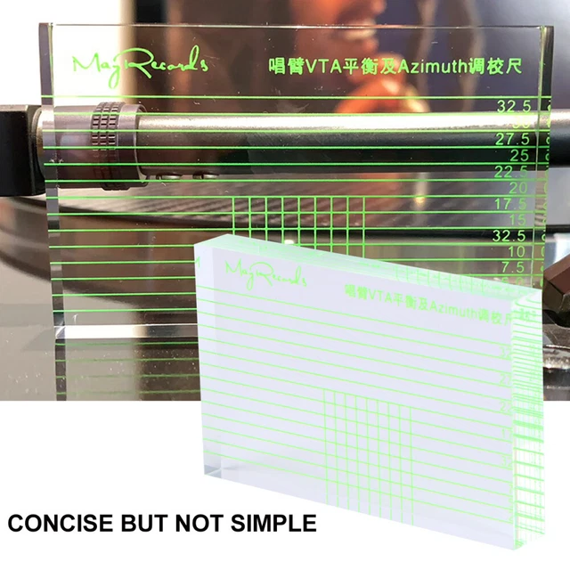 GAUGE ALIGNMENT BLOCK Player Adjustment Ruler Vinyl Machine Adjustment ...