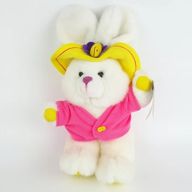 VINTAGE CHAD VALLEY small rabbit with hat soft plush toy 12" £5.90 ...