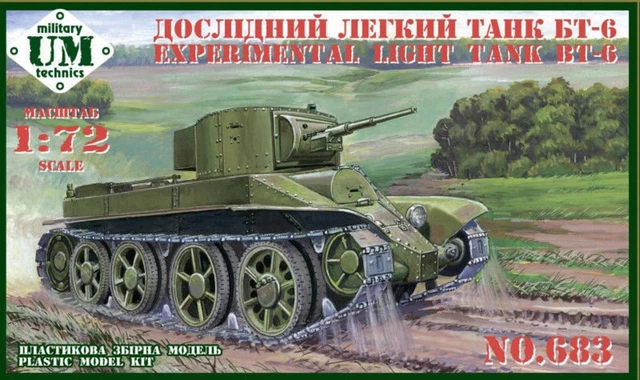 UNIMODELS 1:72 UMT683 BT-6 Experimental light tank - NEU EUR 14,48 ...