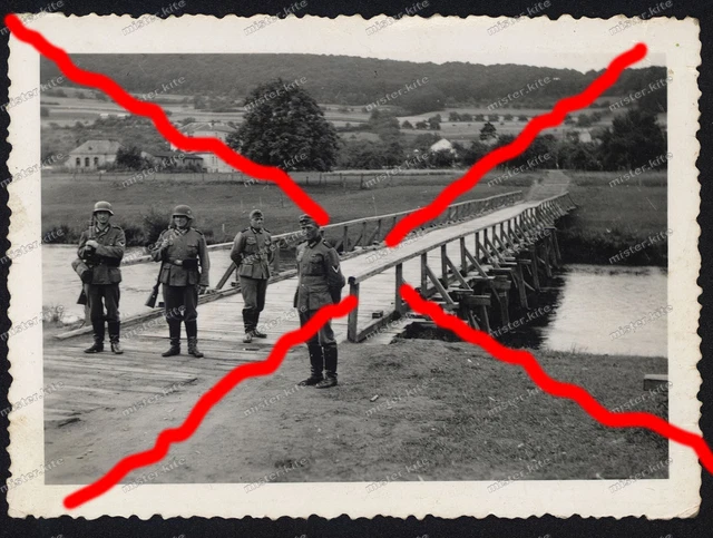 PHOTO-LUXEMBOURG-LUXEMBOURG-BORDER-BRIDGE-WEHRMACHT-SOLDIERS-WW2- £156. ...