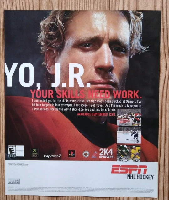 ESPN NHL 2K4 PS2 Xbox Print Ad/Poster Official Martin St. Louis Hockey ...