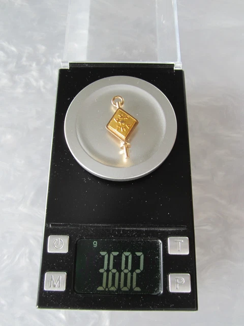 VINTAGE 10K SOLID Gold Delta Sigma Pro Fraternity 1964 Watch Key Charm ...