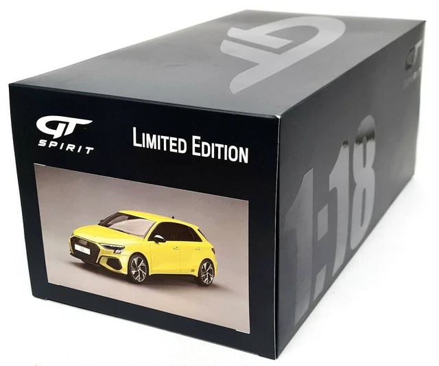 GTSPIRIT 1/18 AUDI S3 8Y Sportback Python Yellow Metallic Resin Scale ...