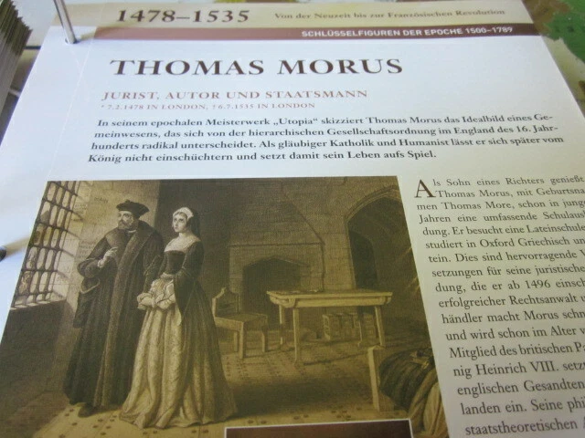 GESCHICHTE EUROPAS 1500-1789 Schlüsselfiguren Thomas Morus England 1478 ...