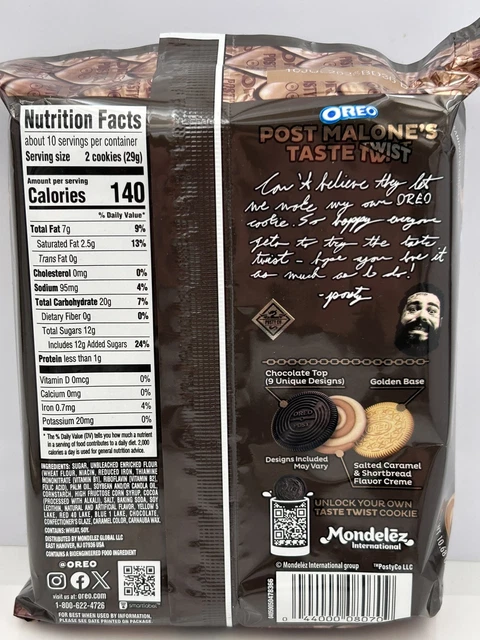 POST MALONE OREO Cookies Limited Edition 2025 Salted Caramel ...