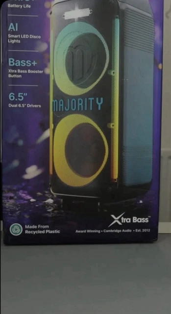 MAJORITY PULSE 2 Portable Bluetooth Megasound Party Speaker - Black £52 ...
