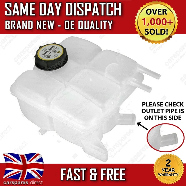FORD FOCUS MK2 2004-2012 Radiator Coolant Expansion Header Tank Bottle ...