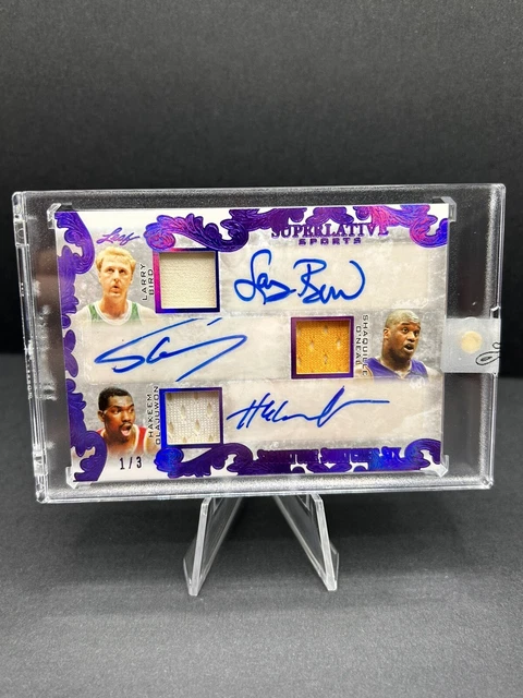 PATCH AUTOMATIQUE LEAF 2020 Bird O'Neal Rodman Iverson Drexler Six 1/3 ...