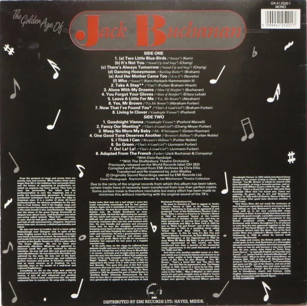 JACK BUCHANAN - The Golden Age Of Jack Buchanan (LP, Album, Comp, Mono) £11.99 - PicClick UK