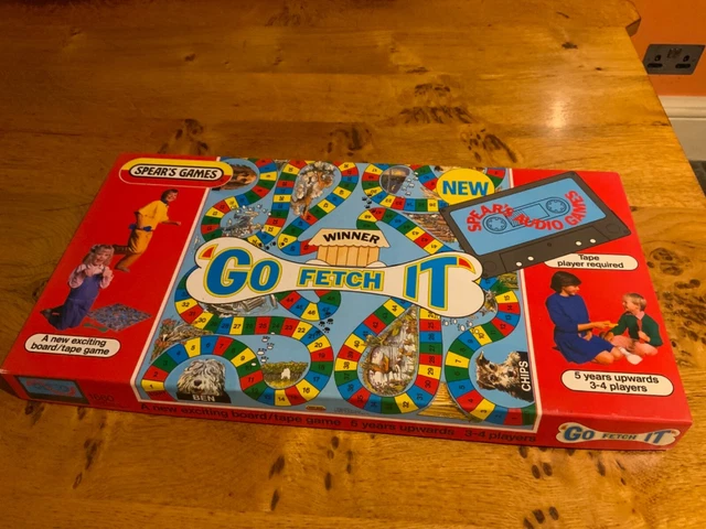 VINTAGE BNIB 1984 Spears Games Go Fetch It dog game with cassette tape , sealed £24.99 - PicClick UK