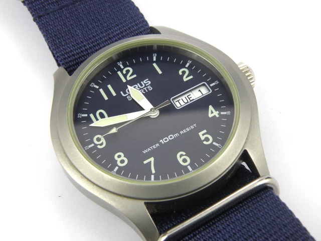 VX43-X018 LORUS GENTS Field Military Watch - 100m £44.95 - PicClick UK