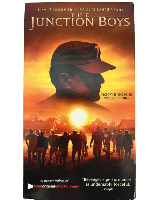 THE JUNCTION BOYS VHS (2003) VERY RARE Tom Berenger as Paul Bear Bryant ...