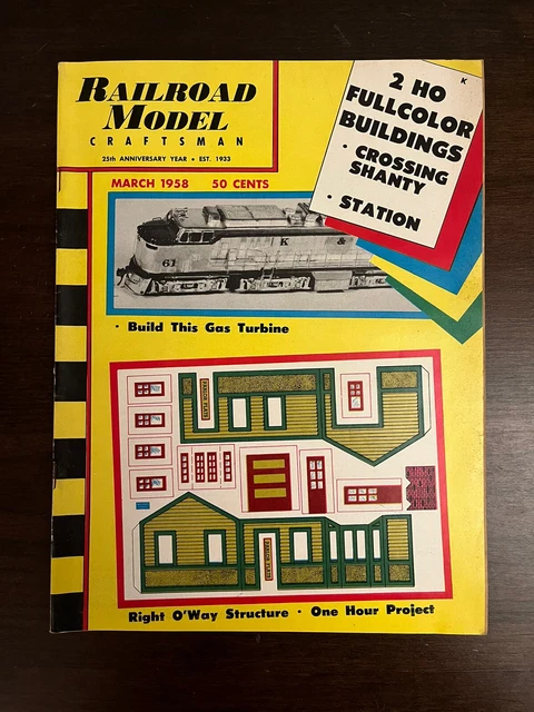 RAILROAD MODEL CRAFTSMAN Magazine 1958 March RMC Hobby Train EUR 5,90 ...