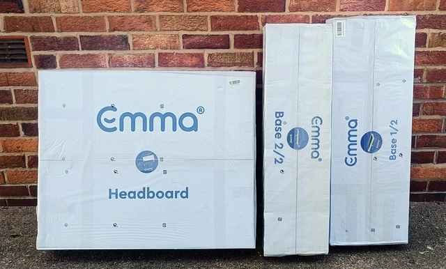 EMMA SUPER KING Light Grey Singature Bed with Tufted Headboard 180x200 ...