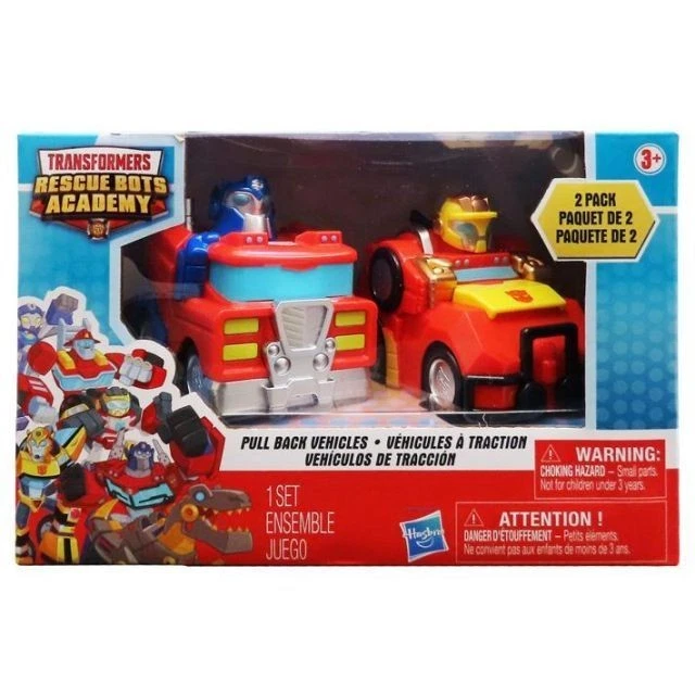 TRANSFORMERS PULL BACK Car Set Optimus Prime Hotshot Vehículos Usados ...
