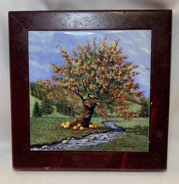 TERESA PENNINGTON PLOTT Creek Tree à l'automne carrelage art mural ...