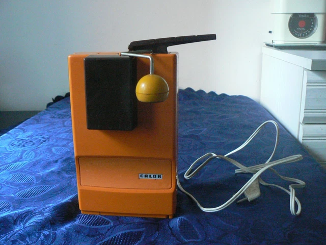 ANCIEN OUVRE BOITES Calor Electrique Orange 1970 Vintage Electro ...