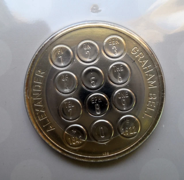 2022 ALEXANDER GRAHAM Bell £2 Two Pound Coin Brilliant Uncirculated ...