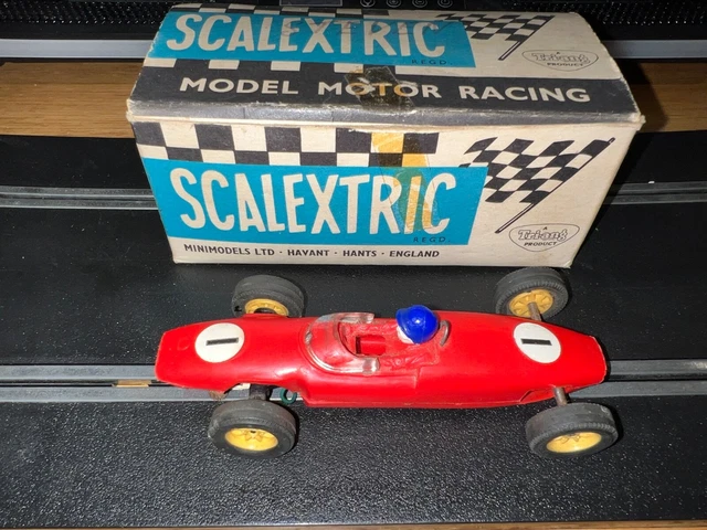 VINTAGE TRI-ANG SCALEXTRIC C67 Lotus F1 Racing Car Boxed Intermittant ...